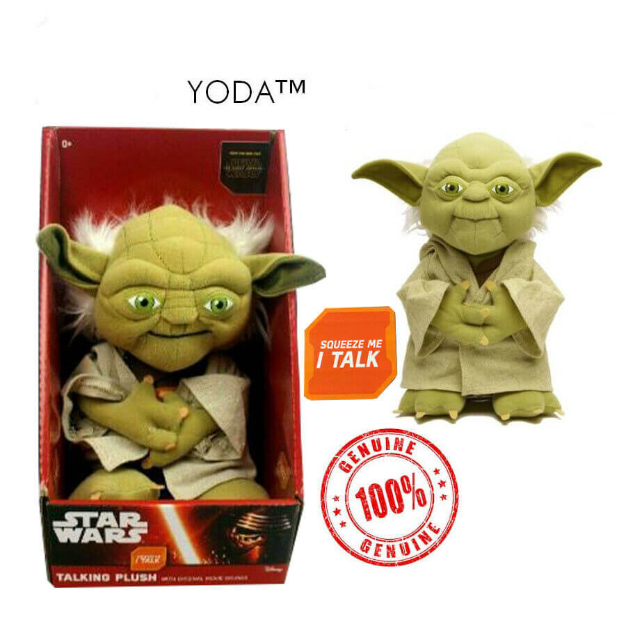 STAR WARS Yoda 20cm High Talking Plush Toy The Force Awaken Movie ...