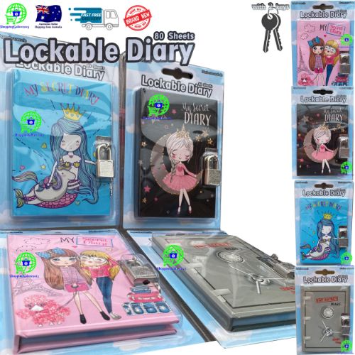 My Secret Diaries Lockable Diary For Boys Or Girls, Lockable Journal ...
